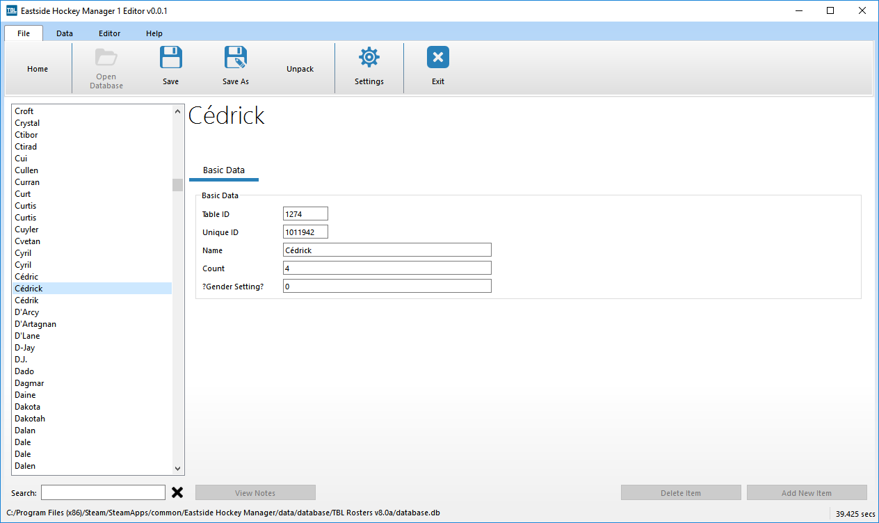EHM 1 Database & Saved Game Editor v1: BUG REPORTS & FEATURE REQUESTS - Page 2 - EHM The Blue Line
